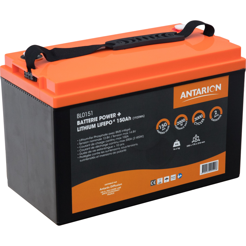 ANTARION | Gamme batterie lithium AGM 12V convertisseur